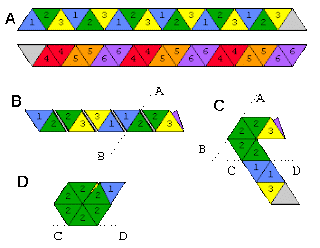 Estructuras laminares: Flexágonos